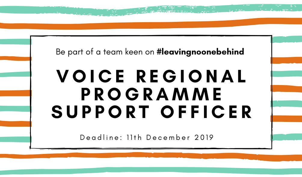 Vacancy: Regional Program Support Officer for VOICE - Voice.Global